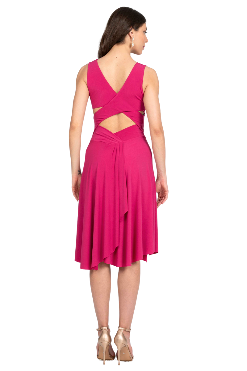 Crisscross Tango Dress with Back Draping | Tango Dresses | conDiva