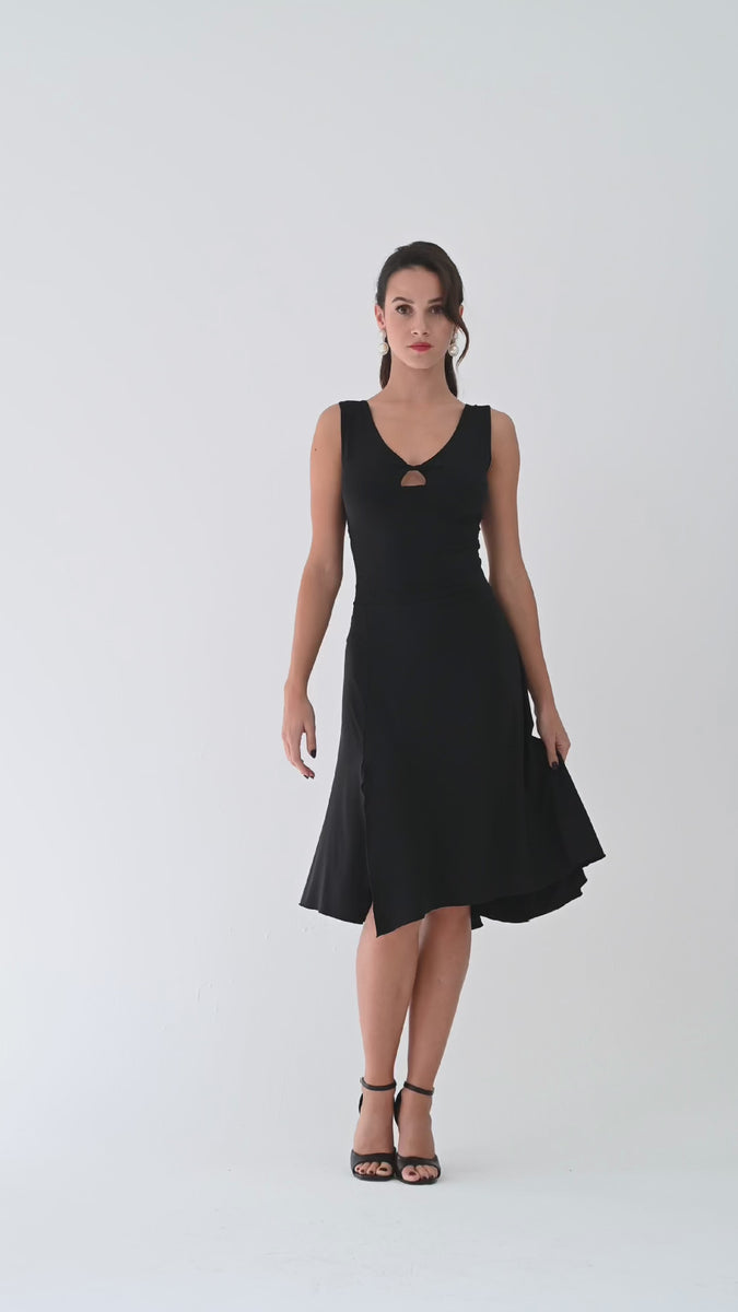 Crisscross Tango Dress with Back Draping | Tango Dresses | conDiva